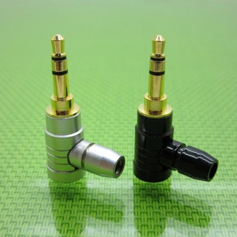90 Degree Jack 3.5mm stereo headset plug 3 pole 3.... – Grandado