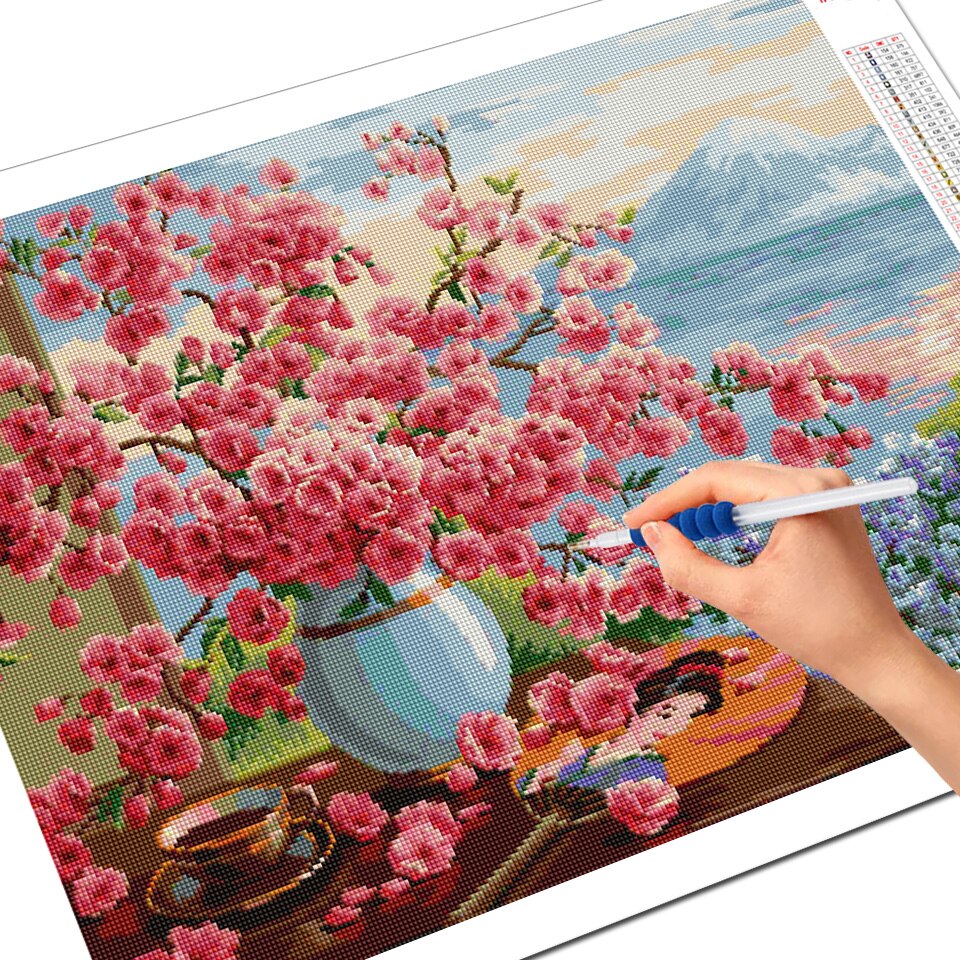 Evershine Full Square Diamond Painting Cherry Blos... – Grandado