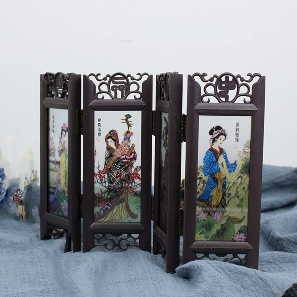 Chinese Style Retro Folding Small Screen Resin Pan... – Vicedeal