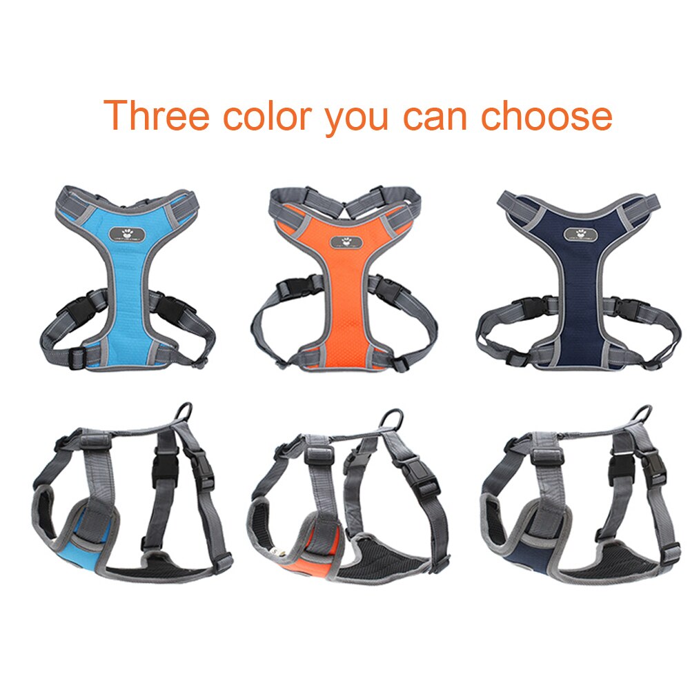 Reflective Dog Harness And Leash Set oxford soft B... – Grandado
