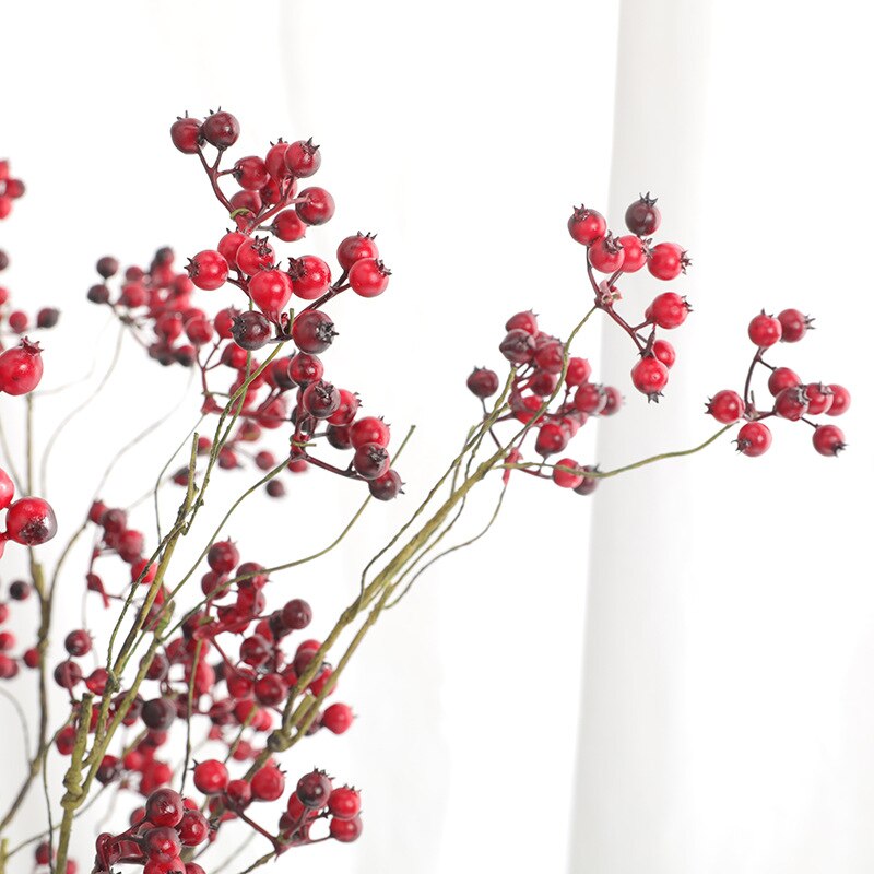 Artificial cranberry berry foam branch berry branc... – Grandado