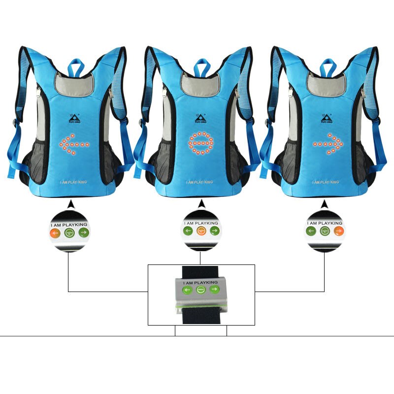 PLAYKING Cycling Safety LED Backpack Bag Reflectiv... – Vicedeal
