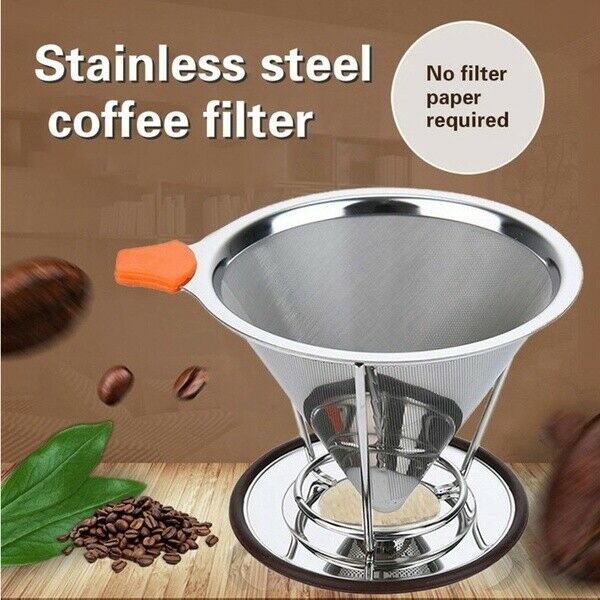 Stainless Steel Pour Over Dripper Coffee One Layer... – Vicedeal
