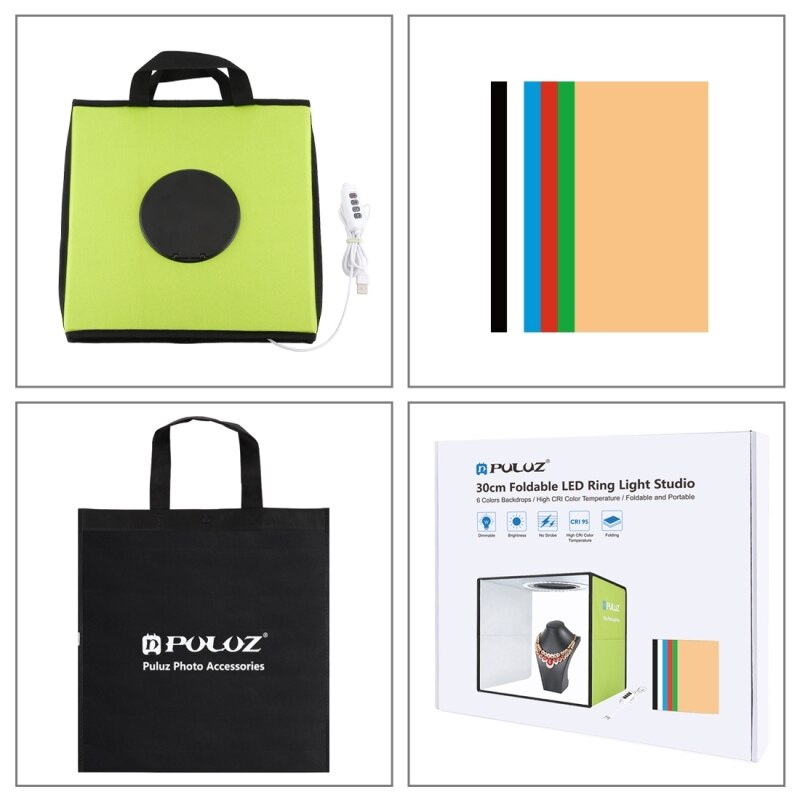 PULUZ 30CM Photo Studio Ring Lighting Studio LED R... – Vicedeal