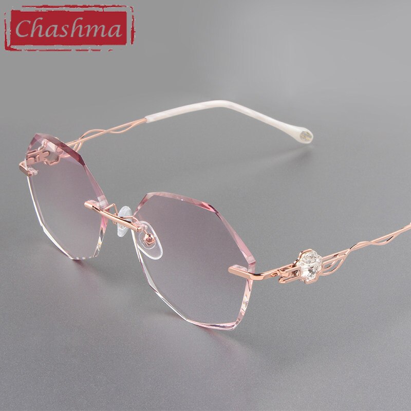 Chashma Optical Glasses Rimless Titanium Light Spe... – Vicedeal