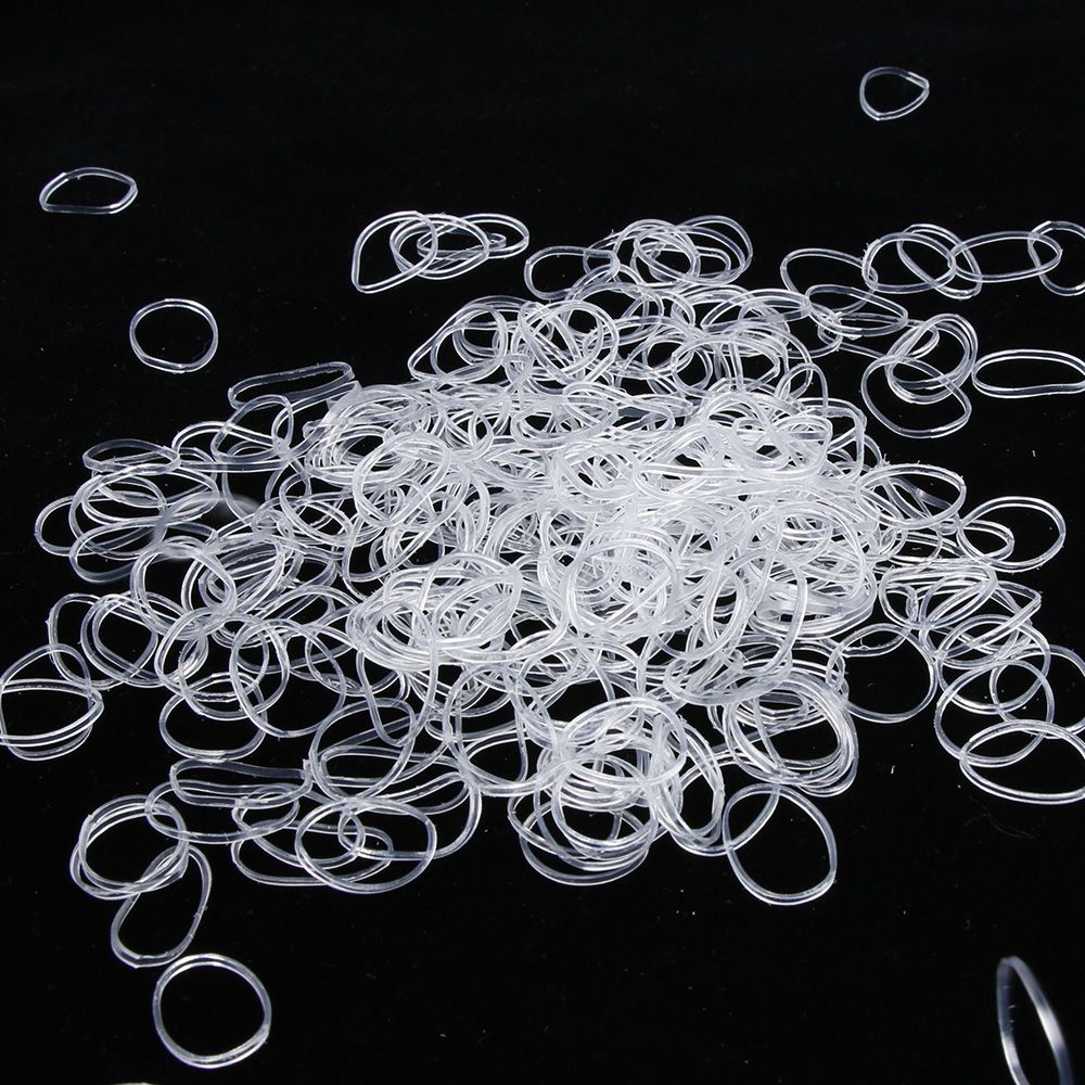 500 Stks/pak Transparante Haar Elastisch Touw Rubb... – Vicedeal