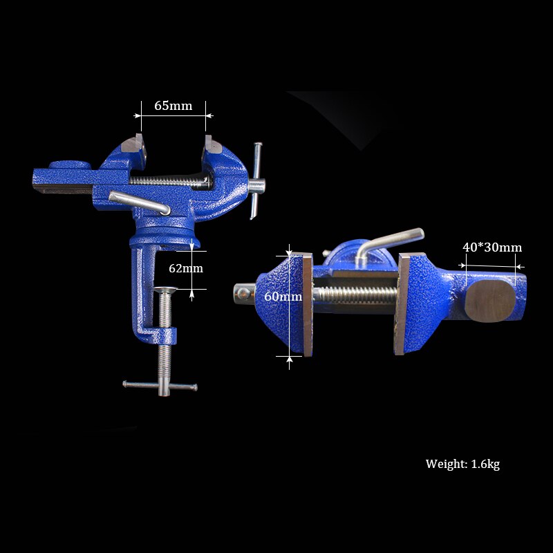 2.5" Small Swivel Base Clamp-on Bench Vise for Woo... – Vicedeal