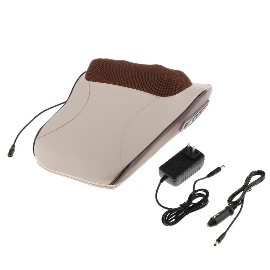 Neck Back Massager Pillow With Heat Deep Kneading Vicedeal 4431