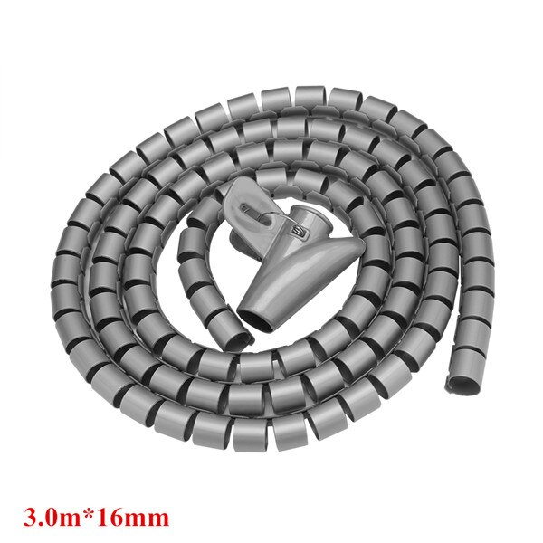 Fleksibel spiral wrap rør kabel organizer wire wra... – Vicedeal