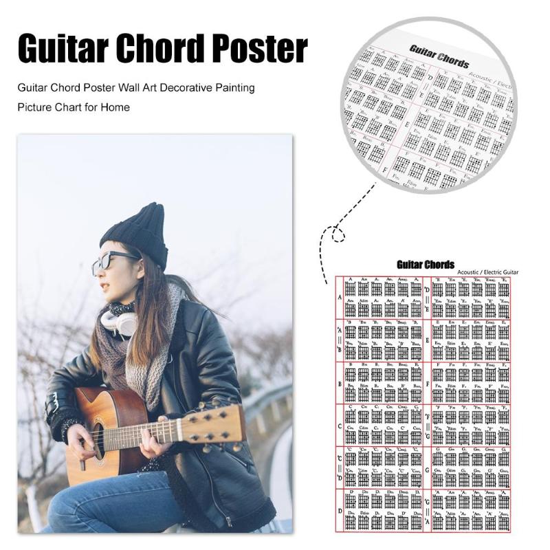 Guitar Chord Poster Skillful Manufacture Guitar Ch... – Grandado