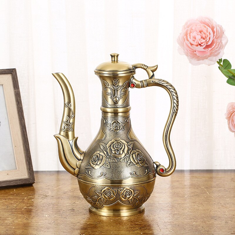 Metallic Liquor Jug Home High-end Old-fashioned No... – Grandado