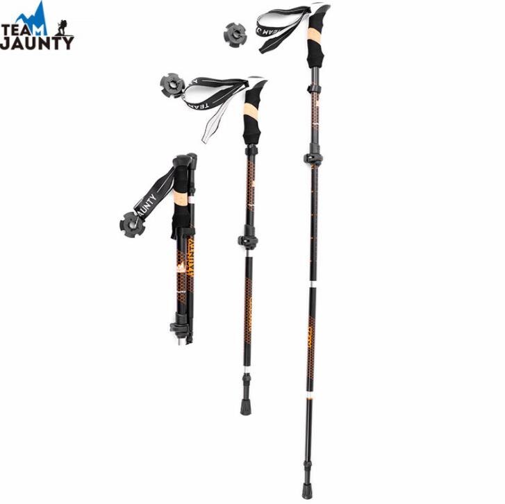 Cross-Border 2 Segment Four-section Telescopic Folding Lock Trekking ...