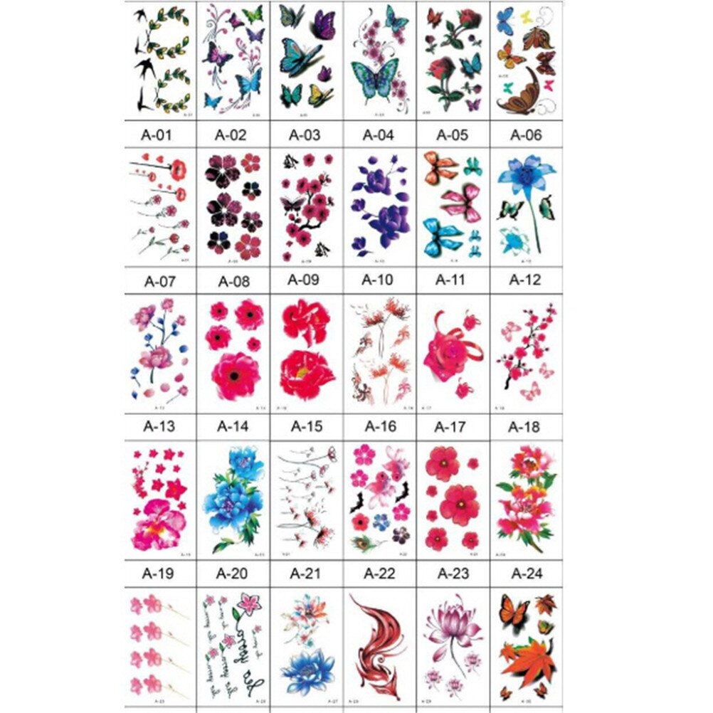 10PCS Beautiful Water Transfer Stickers Flash Tatt... – Grandado