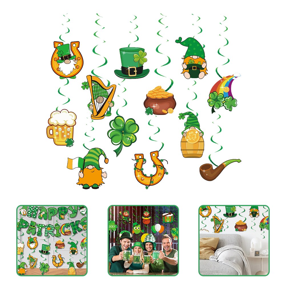 1 Set St. Patrick's Day Hanging Ornaments St. ... – Vicedeal