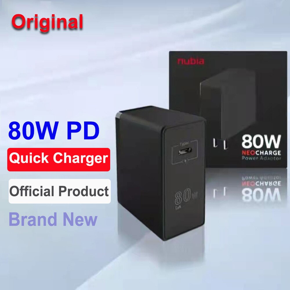 Original For Nubia 80W PD Fast Charger Wall Charge... – Grandado