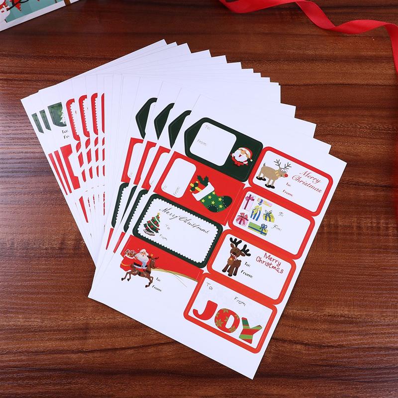 120PCS Tag Stickers Christmas Self Adhesive Tag St... – Grandado