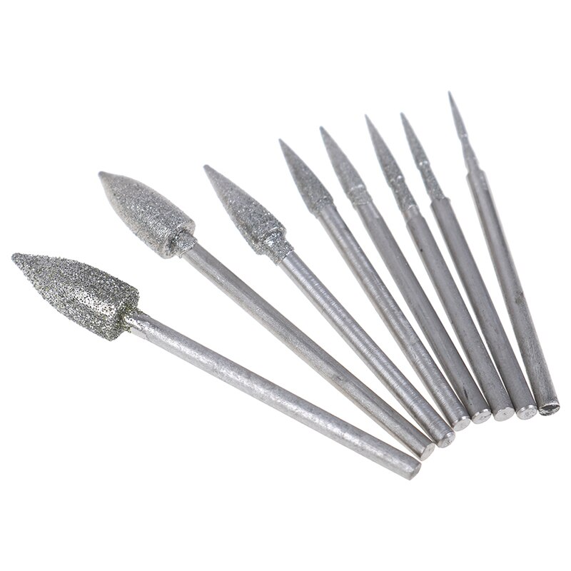 8Pcs/set Diamond Grinding Head Polishing Needle Bi... – Grandado