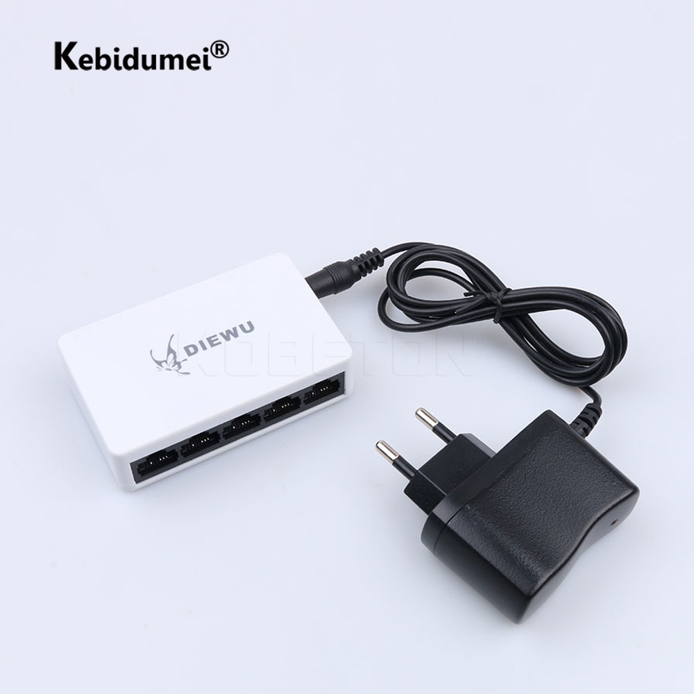 Mini Fast Ethernet Network Switch 10/100Mbps RJ45 ... – Grandado