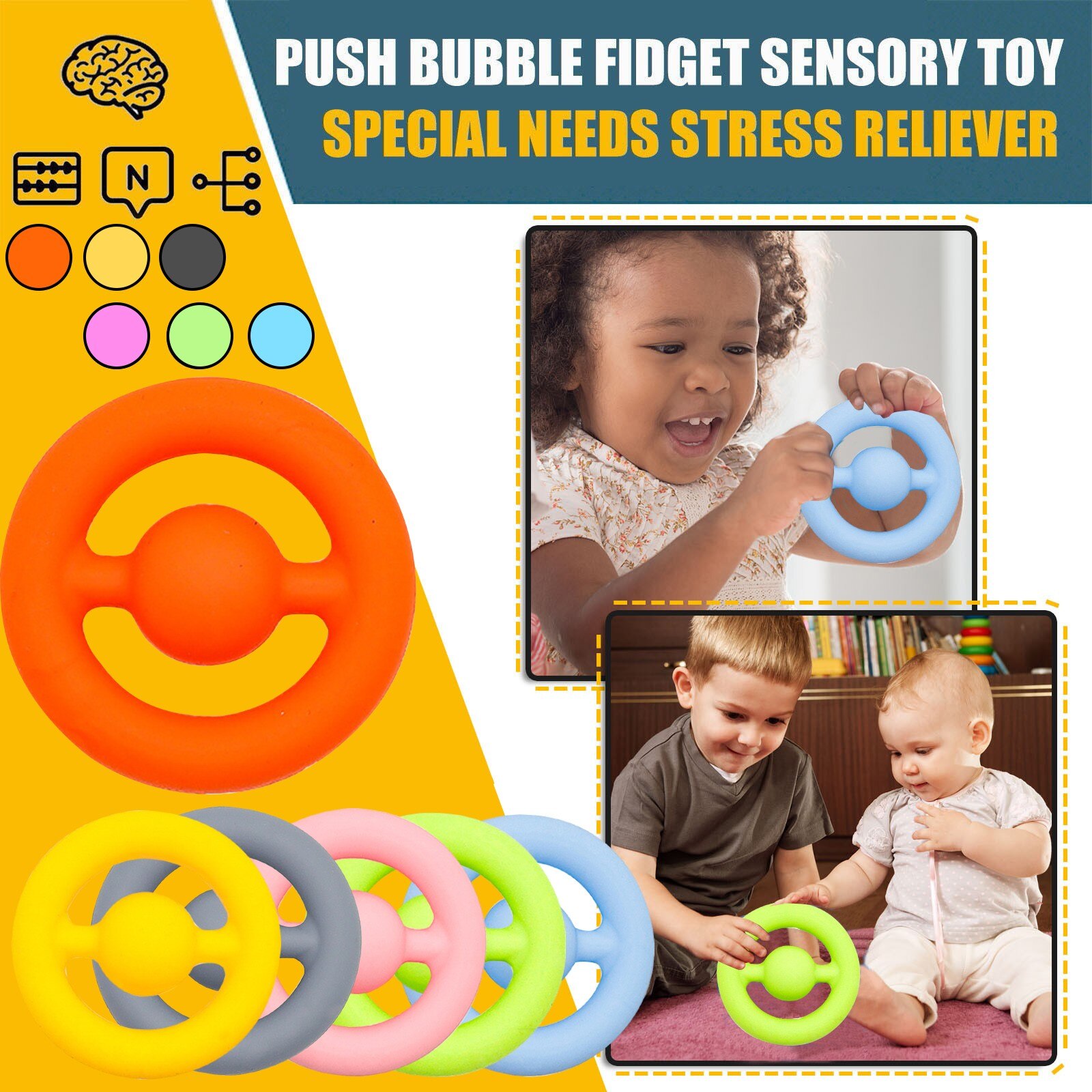 toys for children Fidget Toys, Grab, Squeeze, Snap... – Grandado