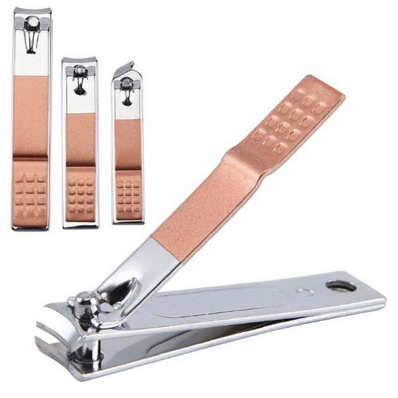 Rose gold nail tool set 16 pieces of nail clippers... – Grandado