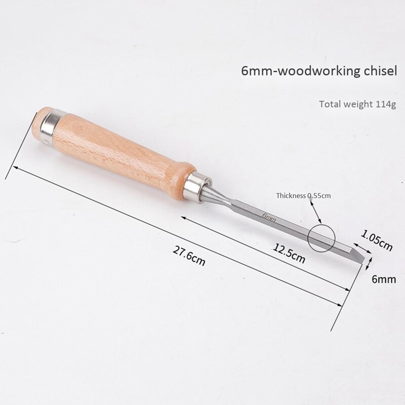 JFBL 4Pcs Woodworking Chisels Set 6/12/19/25Mm Woo... – Grandado