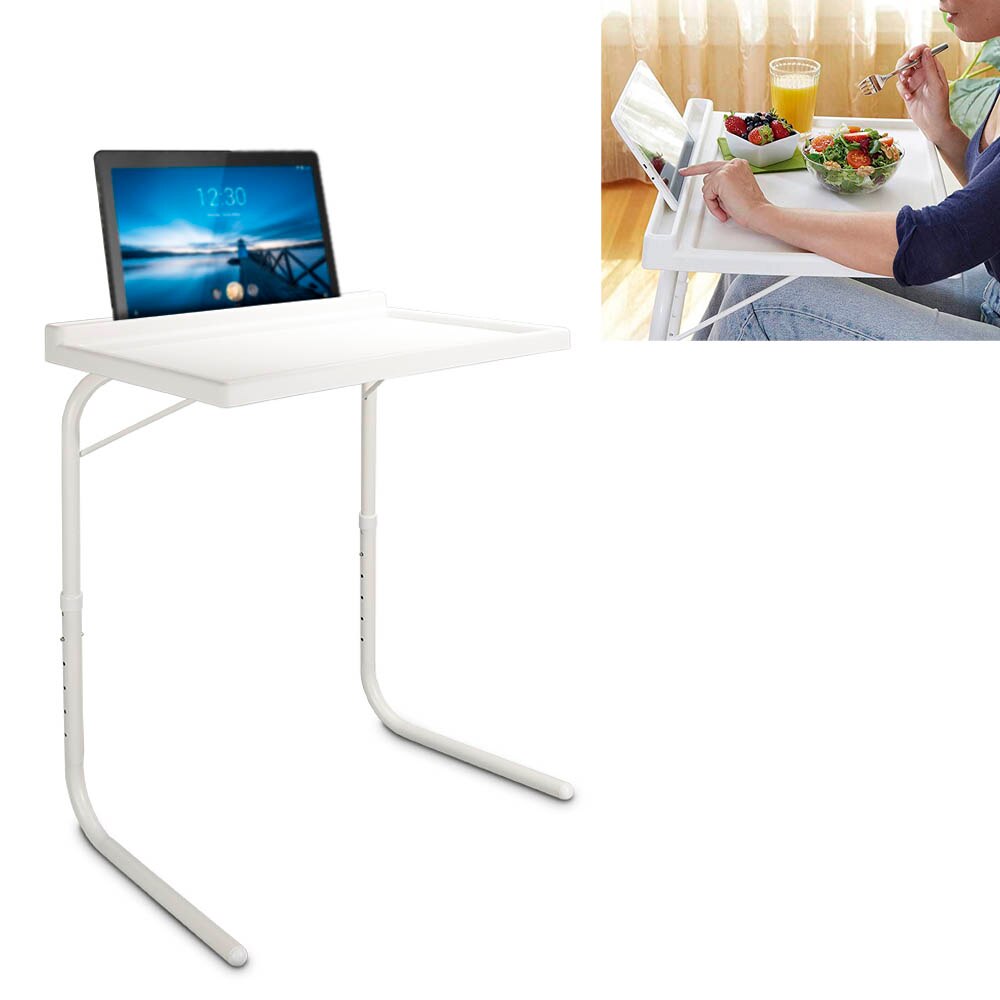 Table pliante avec support de tablette, réglable, ... – Grandado