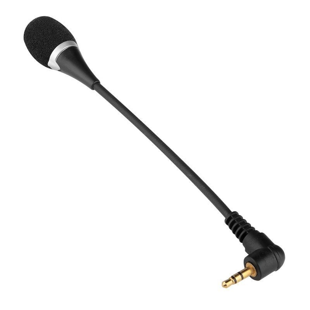 External Mini Microphone 3.5 mm Plug Flexible Neck... – Grandado