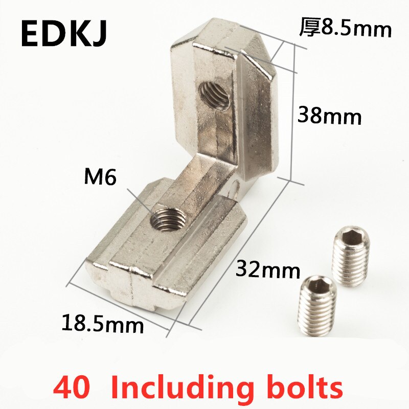 5/10Pcs Aluminiumlegering Hoek Groef Verbinding 30... – Grandado