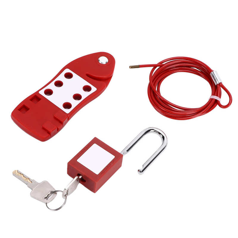 Lockout Tagout Kit Safety Cable Lockout Hasp 2m/6.... – Grandado
