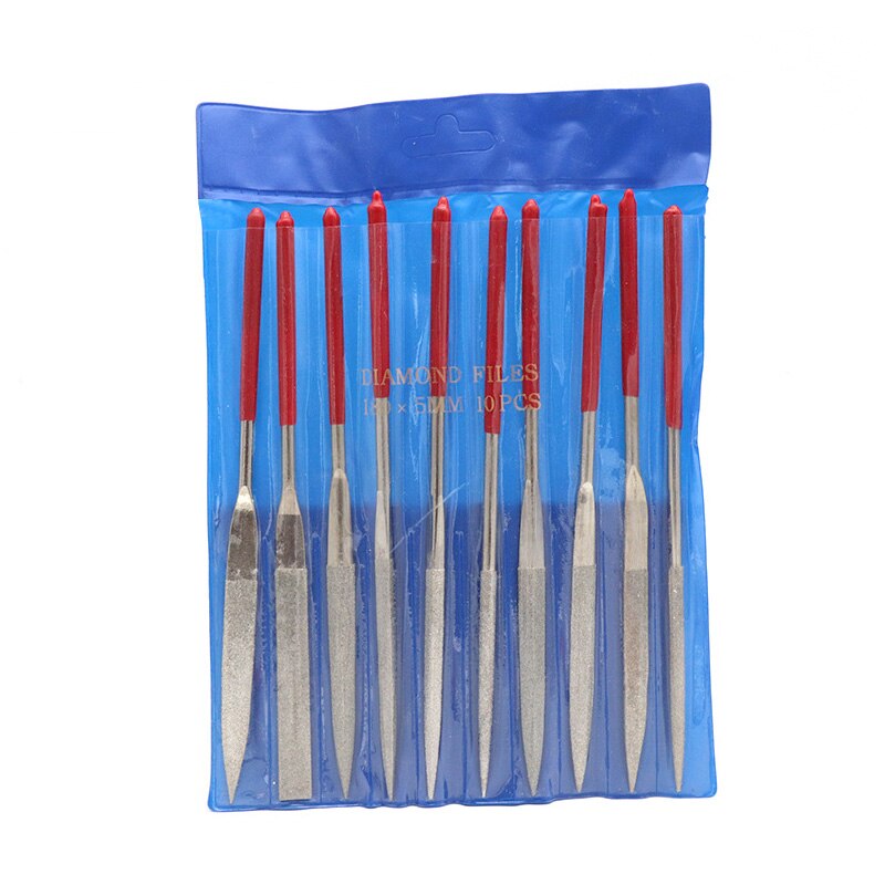 10Pcs Diamond File Set Vierkante Driehoek Halve Ci... – Grandado