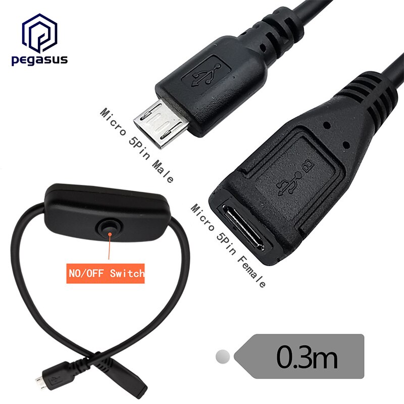 30Cm Usb Micro 5Pin Mannelijke Te Vrouwelijke USB2... – Vicedeal