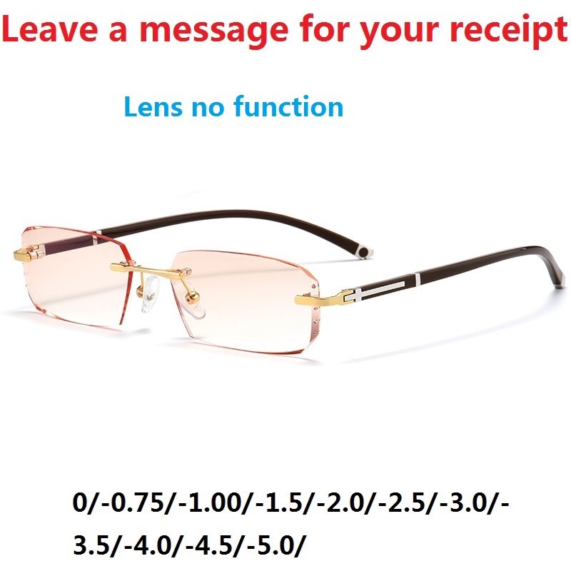Vazrobe Rimless Myopia Glasses Insert Optic Lens -... – Vicedeal