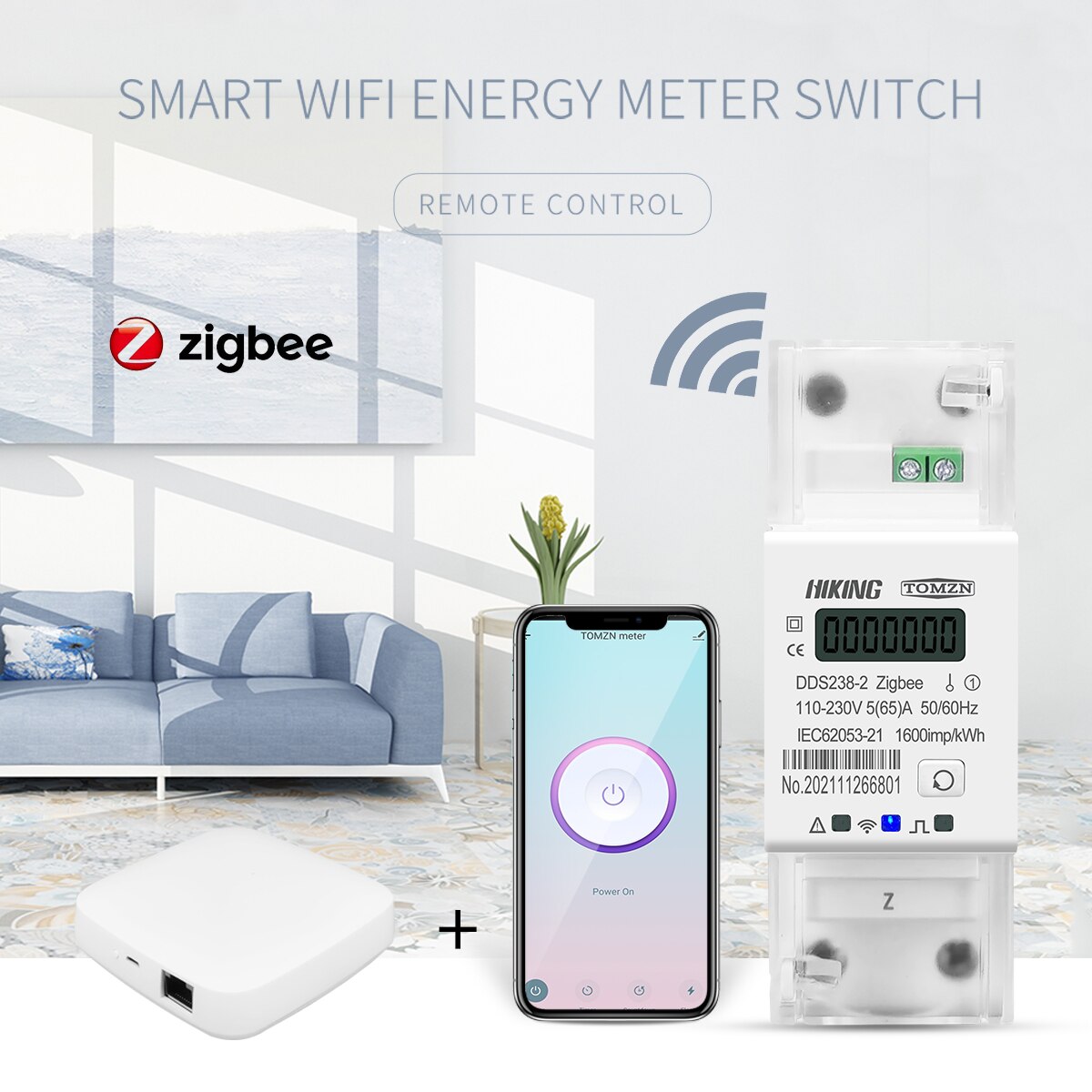 Zigbee Tuya Single Phase 65A Din Rail WIFI Smart E... – Grandado
