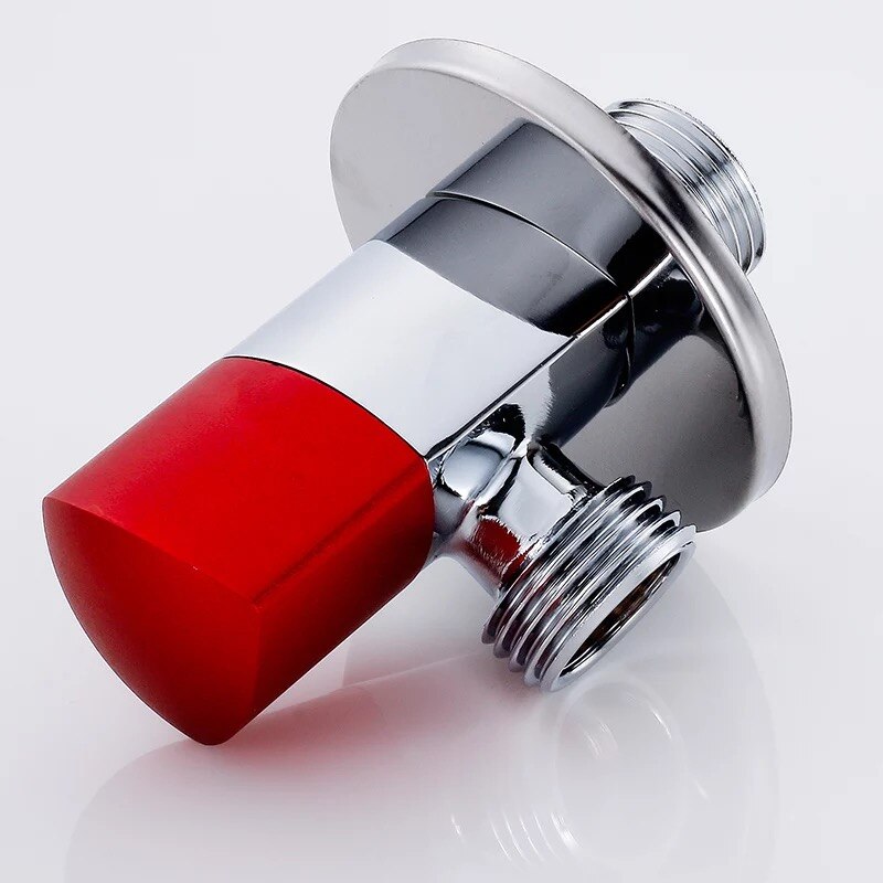 BAKALA RED&BLUE chrome brass Triangle valve co... – Vicedeal