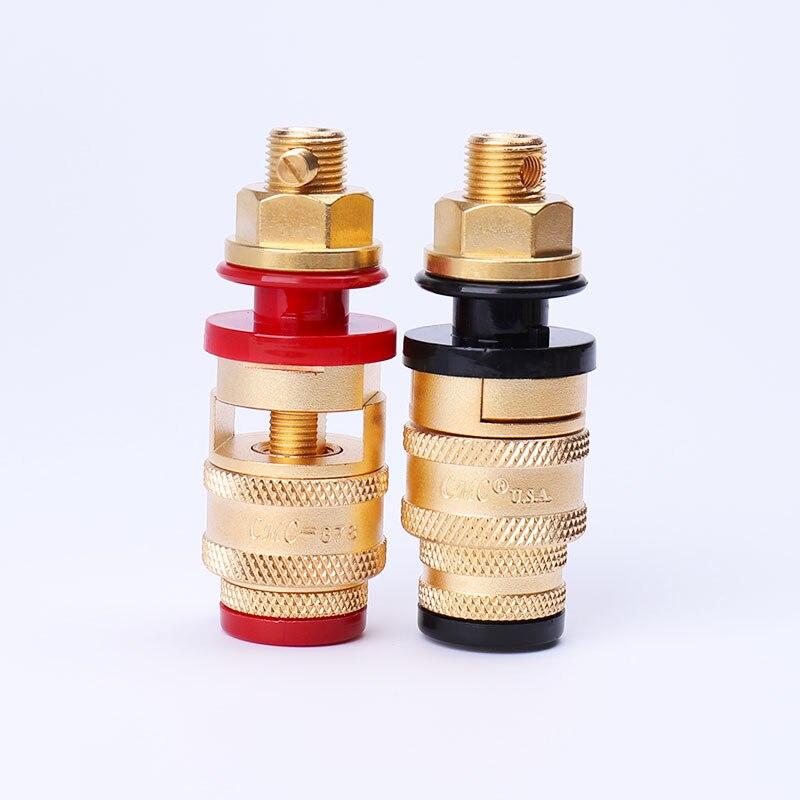 Hi-End Cmc Binding Post Messing Goud/Rhodium Plate... – Grandado