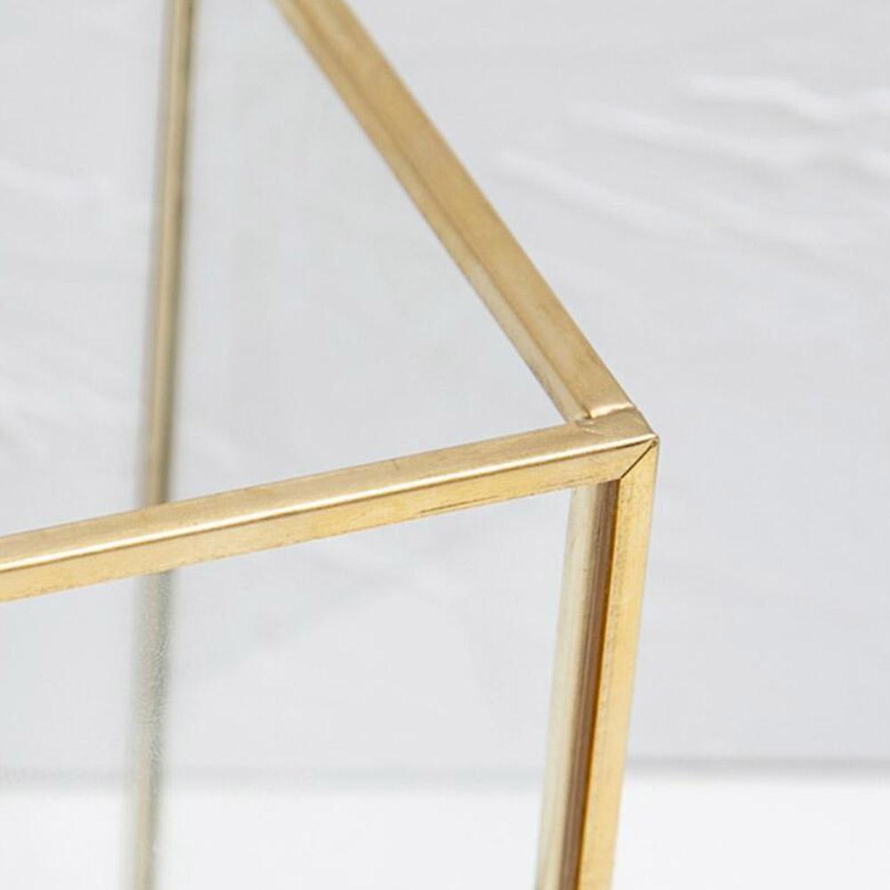 Nordic Gold Grid Glass Flip Storage Tank Box Luxur... – Grandado