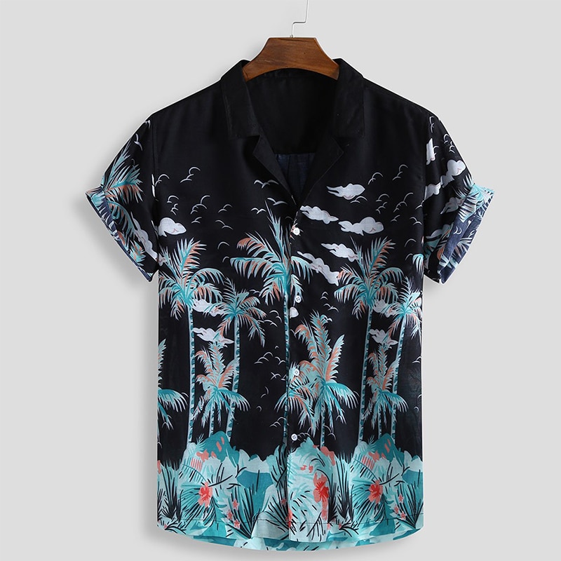 Zomer Hawaiian Shirt Mannelijke Korte Mouwen Mode ... – Grandado