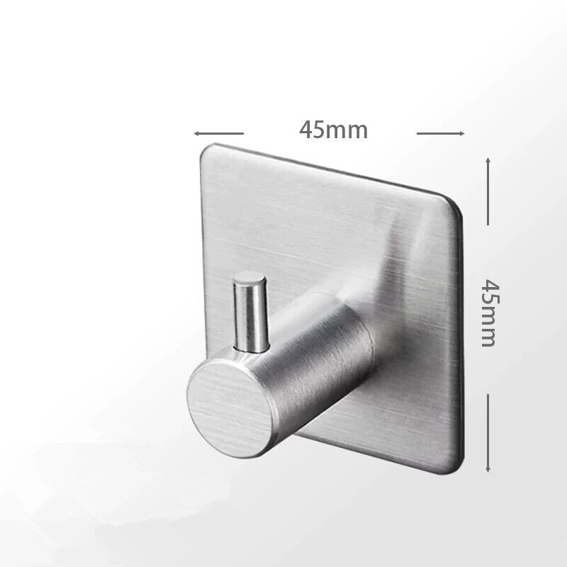 Robe Hooks Brushed Nickel Stainless Steel Single R... – Grandado