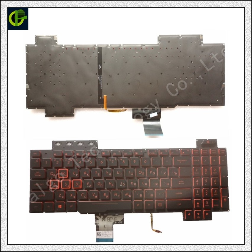 Russian Backlit keyboard for Asus TUF Gaming FX505... – Grandado