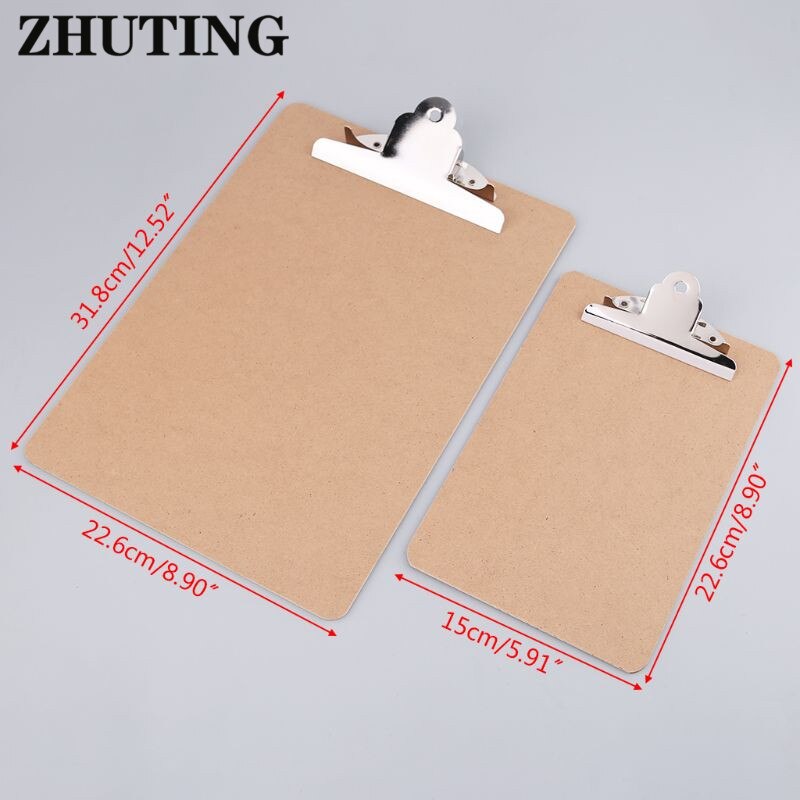 Portable A4/A5 Wooden Writing Clip Board File Hard... – Grandado