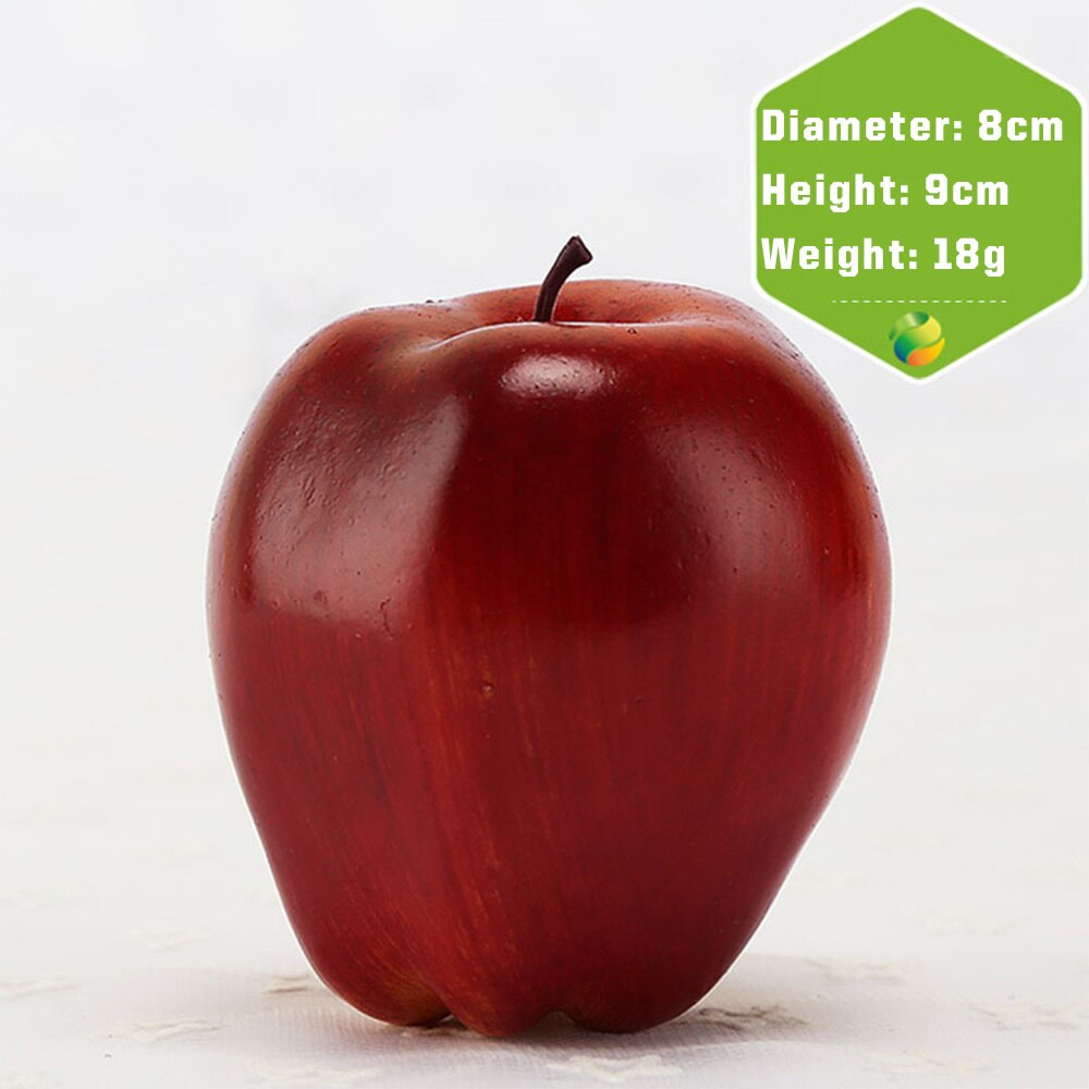 5/10 Pcs Simulation Apple Delicious Artificial Red... – Grandado