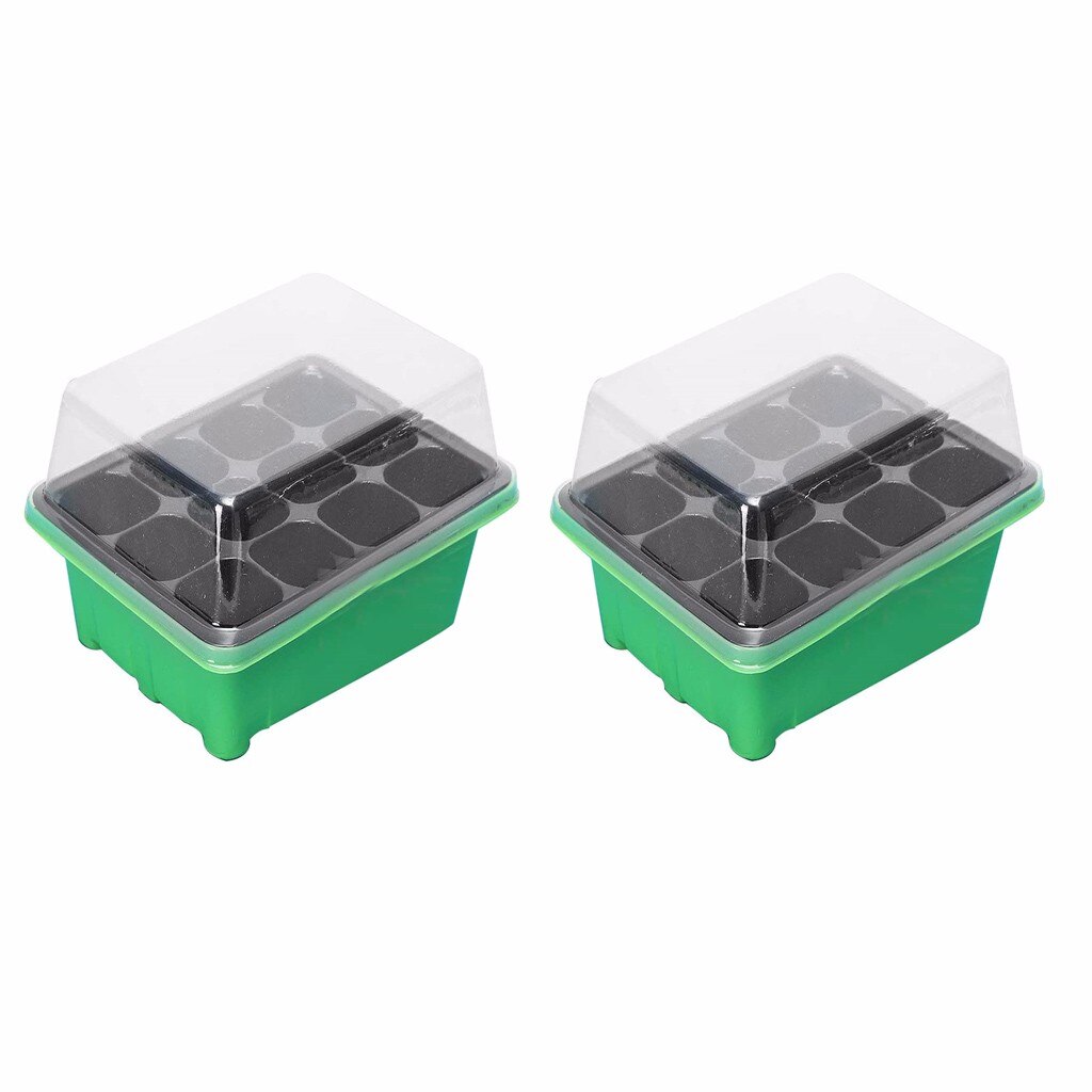12 Hole Plant Seed Grows Box Nursery Pots Seedling... – Grandado