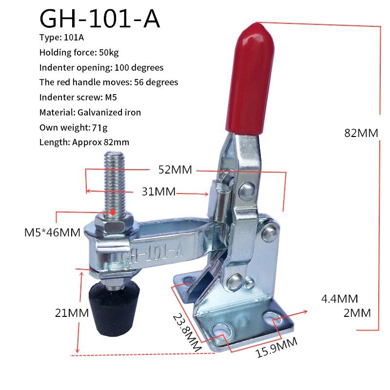 Pince à bascule verticale à dégagement rapide, 1 p... – Grandado