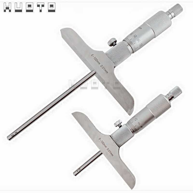 0-100mm Depth Micrometer 100mm 0.01mm Depth Microm... – Grandado
