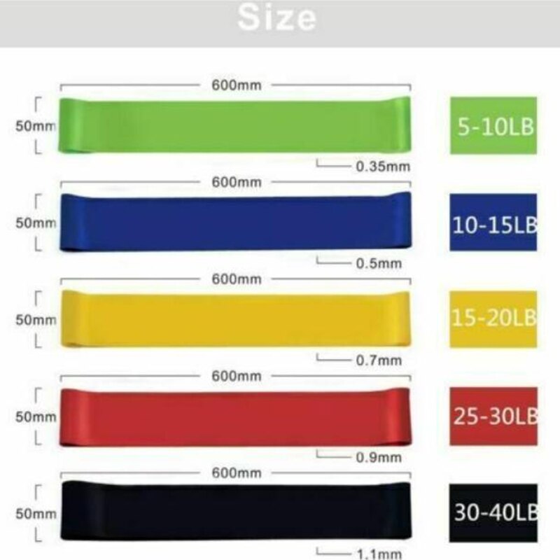 Yoga motstånd gummiband fitness gym träning tränin... – Grandado