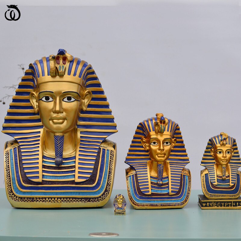 Egyptian Pharaoh Head Portraits Statue Tutankhamun... – Vicedeal