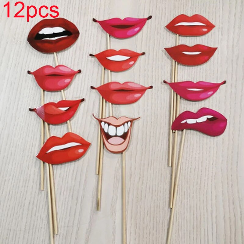 Party Props Photo Booth Accessoires Grappige Lippe... – Vicedeal