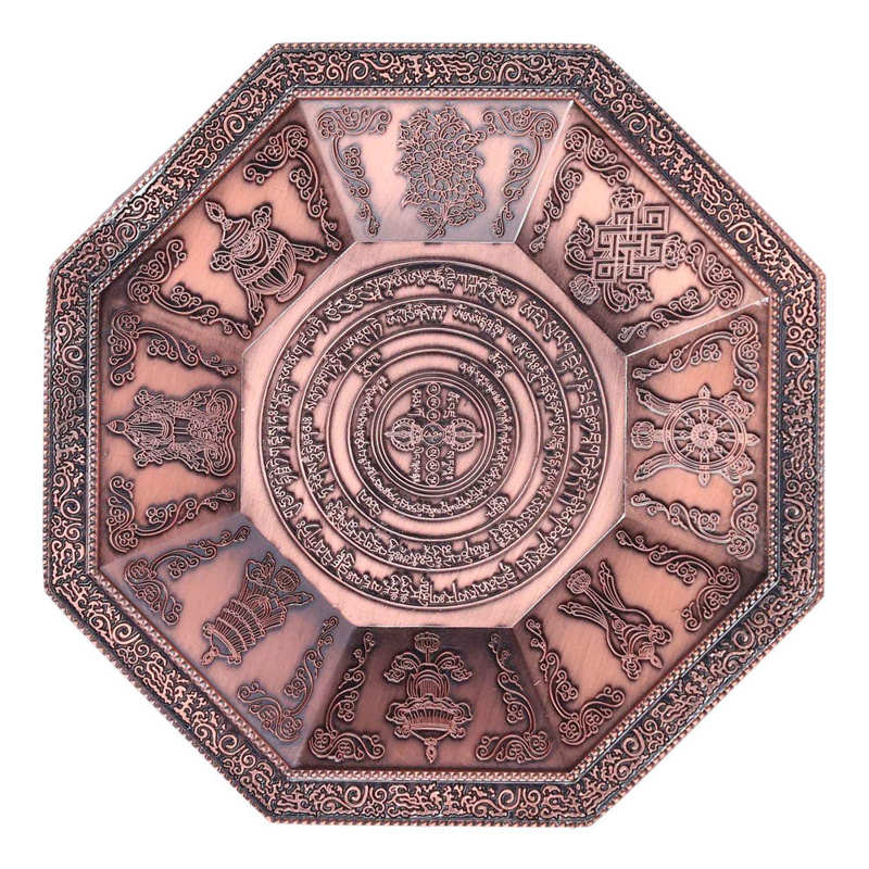 Tibetan Singing Bowl Octagonal Burning Tray Buddhi... – Grandado