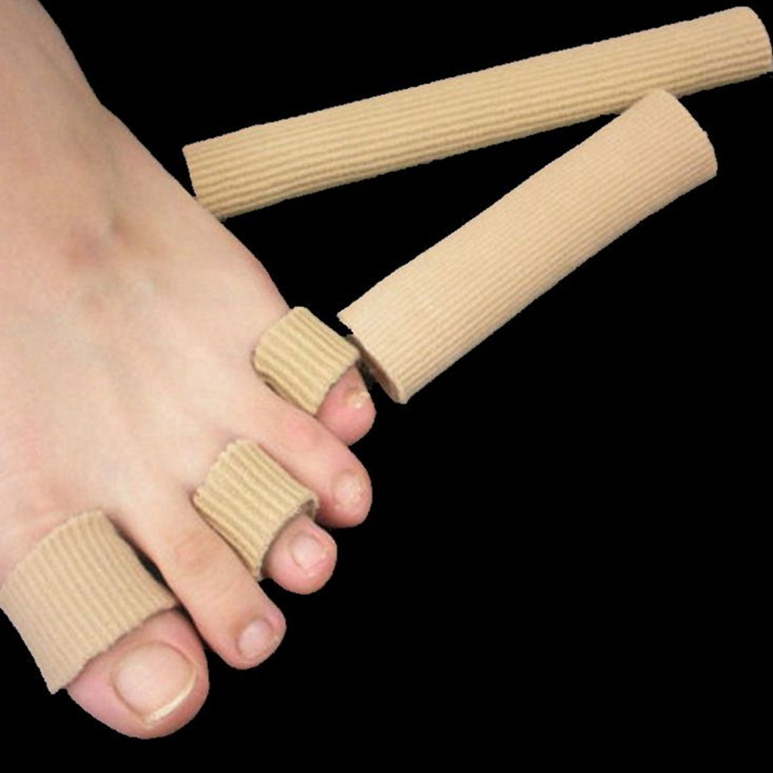 1pcs Can Be Cut Toe Set Ribbed Fabric Gel Tube Sle... – Grandado
