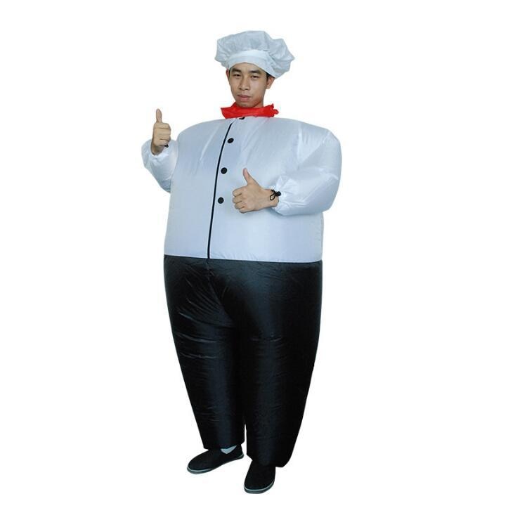 Cosplay Big Fat Chef Inflatable Clothes Carnival P... – Grandado
